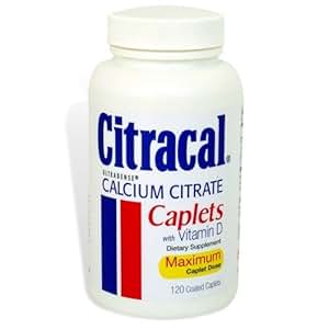 Amazon.com: Citracal Max Size 120ct Citracal Calcium Citrate with ...