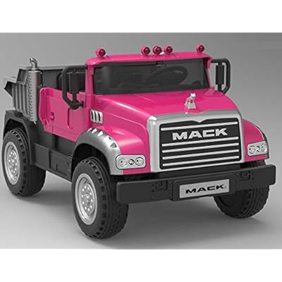 12V Pink Ride On Mack Granite Dump Truck - Two Dominica | Ubuy