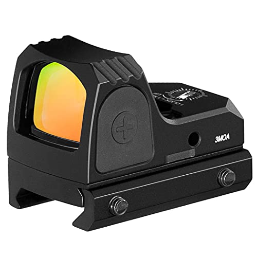 3 MOA Red Dot Sight, Multi Coated Scope Optic, Adjustable Brightness ...