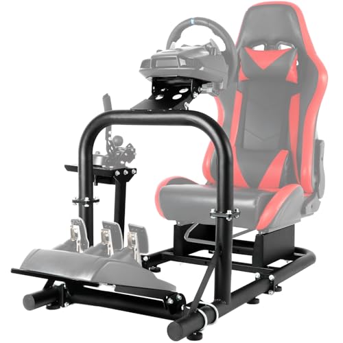 Hottoby Racing Simulator Stand Reinforced Triangular Design on Both Arm ...