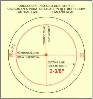 Door Scope Ds2000 Door Viewer – Aluminum X (Black) – BigaMart
