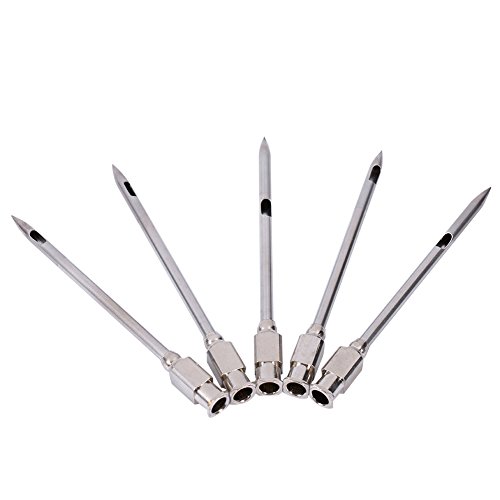 5PCS Meat Injector Needles, Professional Stainless Steel Meat Marinade ...