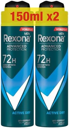 Rexona Men Antiperspirant Deodorant Spray, 72H Sweat & Odor Protection ...
