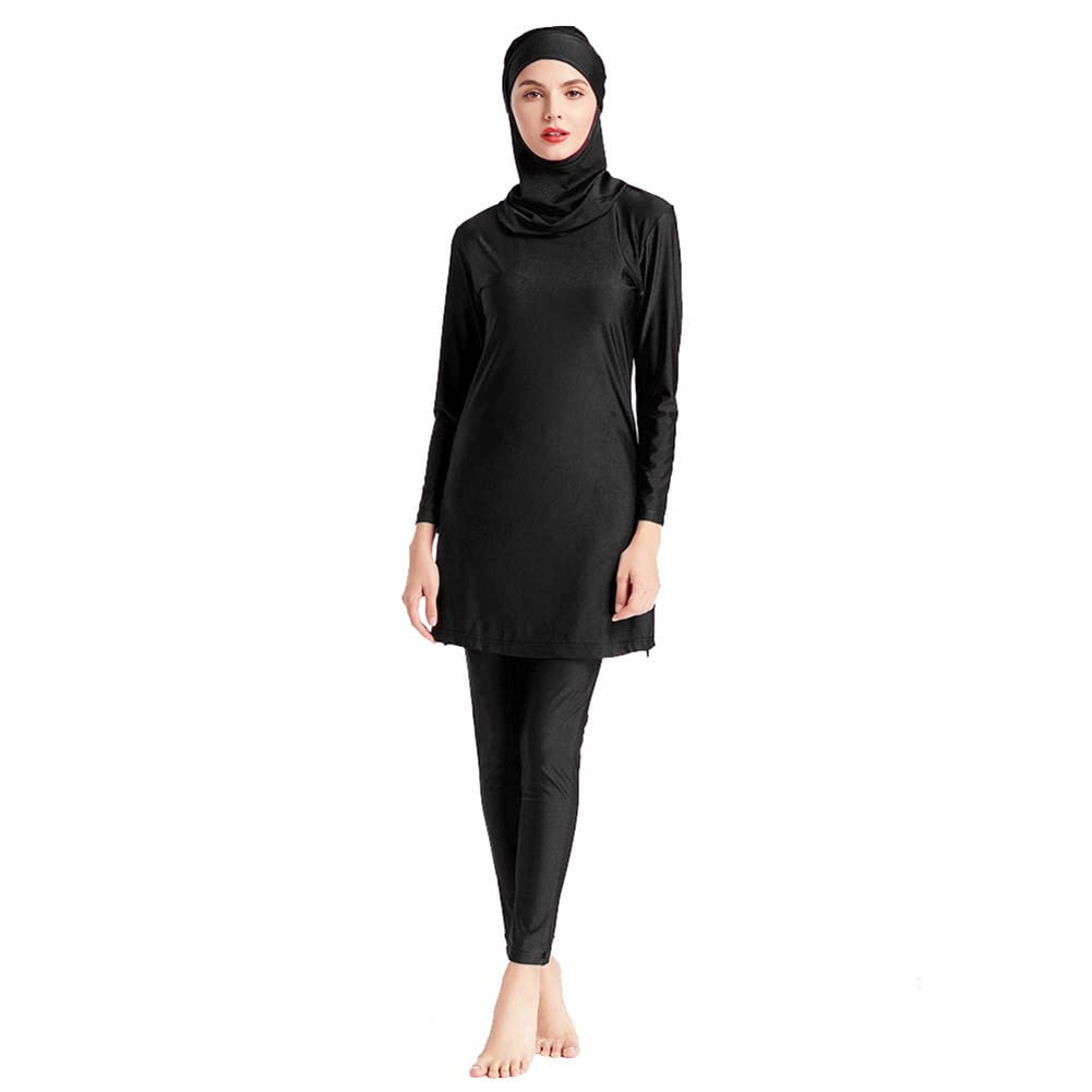 ODIZLI Women Modest Muslim Swimsuits Islamic Arabic Swimwear Burkini ...