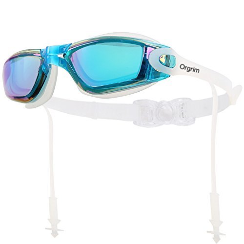 Orgrim Swimming Goggles with Siamese Ear Plugs - UV Protection Anti Fog ...