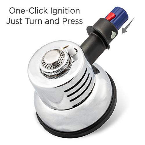 Ivation Butane Micro Burner – Mini Tabletop Butane Burner w/Adjustable ...