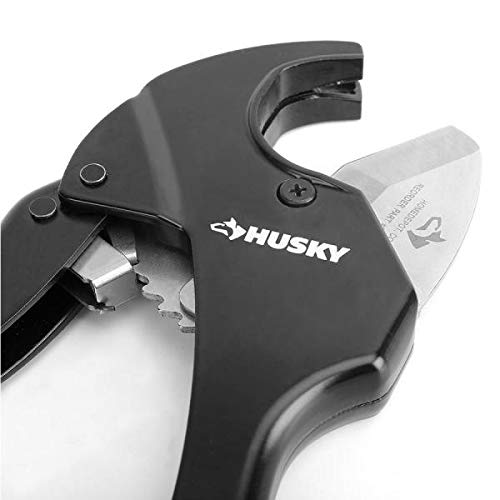 Husky 2 in.PVC, CPVC, PP, PEX and PE piping Ratcheting PVC Cutter with ...