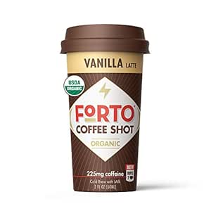 Amazon.com: FORTO Coffee Shots - Vanilla Latte, Ready-to-Drink on the ...