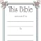 Bookplate Bible Presented To/By (Package of 15): 9780687027200: Books ...