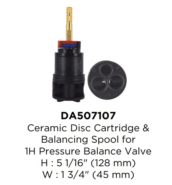 Danze DA507107 1H Pbmv Ceramic Valve with Pressure Balance Cartridge ...