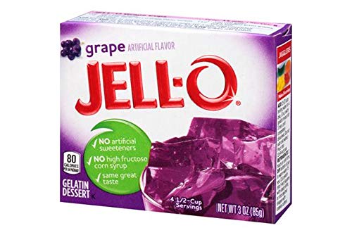 Jell-O Gelatin Dessert 3 Ounce Boxes Pack Of 4 (Grape): Amazon.co.uk ...