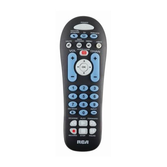 RCA RCR313BR Big Button Three-Device Universal Remote, Black ...