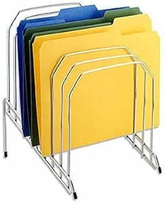Amazon.com : 1InTheOffice Metal Incline Desktop File Sorter, 8 ...