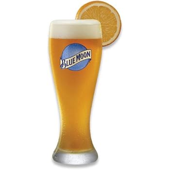 Amazon.com | Blue Moon XL 23 Oz Wheat Beer Glass | Set of 2 Bar Edition ...