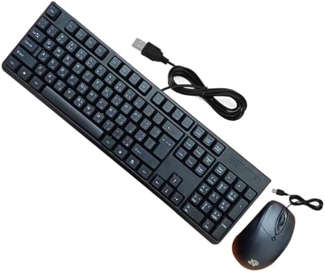 سعر K9 Arabic English USB Wired Keyboard and Mouse Comfortable Eye ...