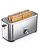 Famiworths 4 Slice Toaster, Extra Wide Long Slot Stainless Steel ...
