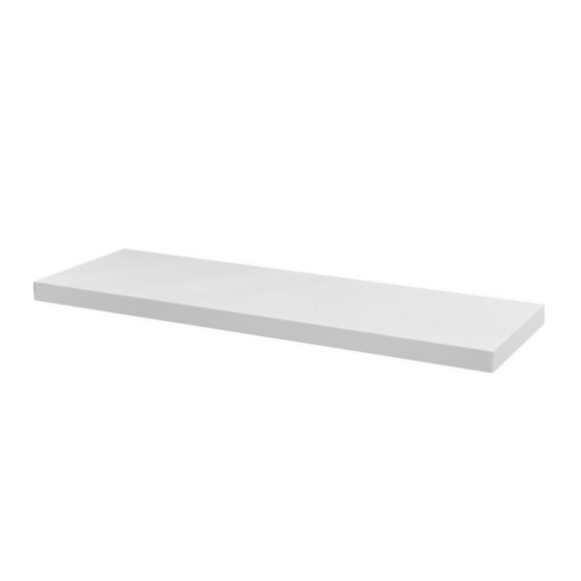 Buy Invero® 80cm Floating Wooden High Gloss White Wall ed Display Shelf ...