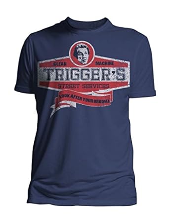 Only Fools and Horses Trigger Road Sweeper Official T Shirt: Amazon.co ...