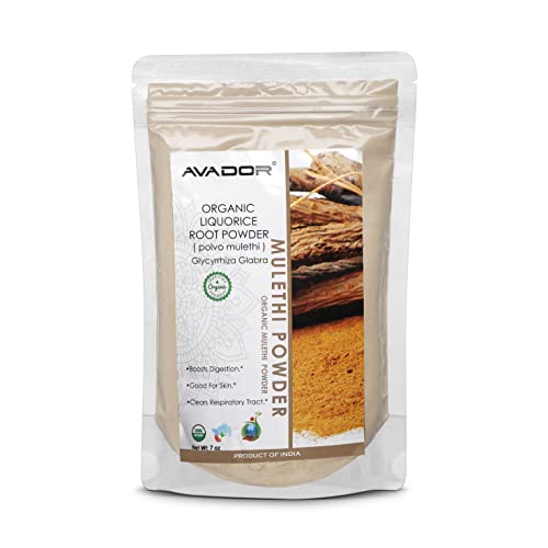 Avador USDA Certified Organic All Natural Mulethi Powder 200 Grams ...