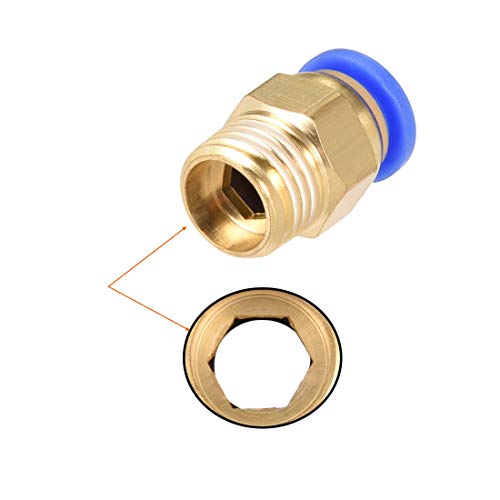 uxcell Straight Pneumatic Push to Quick Connect Fittings 1/4NPT Male x 8mm Tube OD 8pcs | Pricepulse