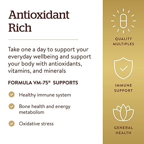 Solgar Formula VM-75, 180 Tablets - Multivitamin with Chelated Minerals ...