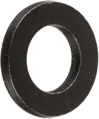 18-8 Stainless Steel Flat Washer, Black Oxide Finish, Meets DIN 125 ...