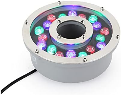 LED Ring Fountain Light, Pond Landscape Lights IP68 Waterproof Middle Hole Pond Lights ...