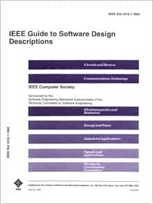 IEEE Guide to Software Design Description 1016.1: 9781559372978: Amazon ...