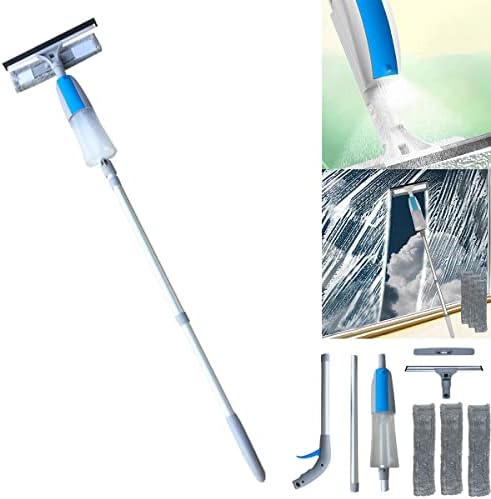 Spray Window Squeegee Cleaning Tool Set 3-in-1 Glass Washer 410ml Large ...