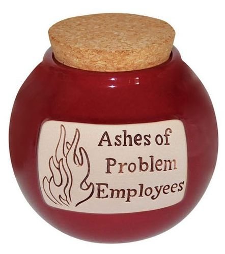 Ashes of Problem Employees Hand Crafted Word Jar...The Original Word ...
