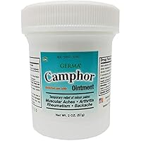 Amazon.com : Camphor Ointment 2 oz. Germa Unguento Alcanfor. Pomada 2 ...