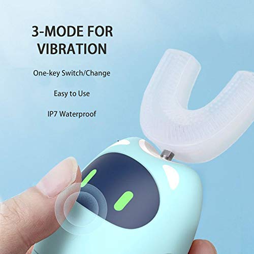 Auto Brush Toothbrush for Kids, Ultrasonic Electric Toothbrush with 2 ...