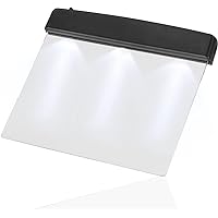 Lightwedge Book, luz de libro LED plana de brillo ajustable, luz de ...