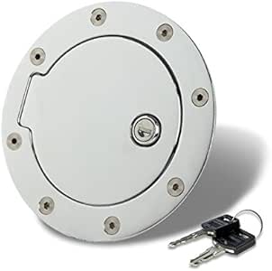 Amazon.com: For Suburban/Tahoe Fuel Gas Tank Door with Lock (Chrome ...