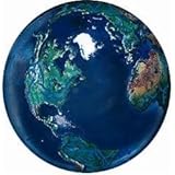 Amazon.com: Blue Earth Marble with Natural Earth Continents, Recycled ...