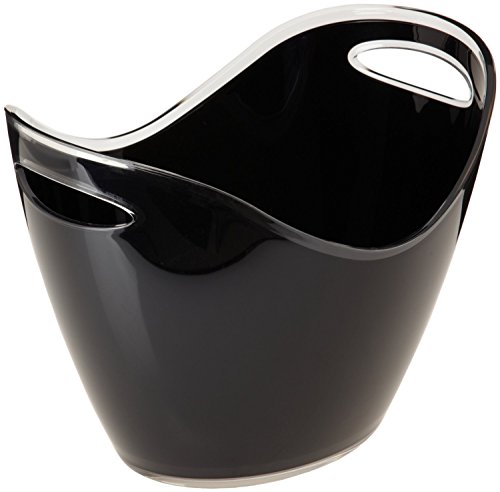 Co-Rect Acrylic 4 Bottle Ice Bucket, Black Home Garden Kitchen Dining ...