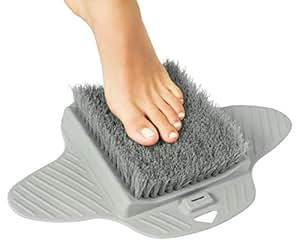Shower Foot Scrubber by Vive - Bath Tub Floor Brush for Cleaning Feet ...