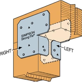 Simpson Strong Tie LSCZ ZMAX Galvanized 18-Gauge Adjustable Stringer ...