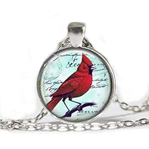 Amazon.com: Cardinal Jewelry Cardinal Necklace Cardinal Red Bird ...