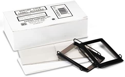Amazon.com : Spring-Lock Metal Label Holders for 1-1/2" Binder PCISL112 ...