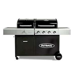 Outback Combi 4 Burner Gas and Charcoal Hooded Barbecue: Amazon.co.uk ...
