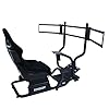Conquer Pro Racing Simulator Seat Cockpit with Triple or Single Monitor ...