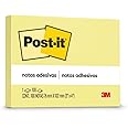 Post-it, 3M, Bloco de Notas Adesivas, Amarelo, 76mm x 102mm, 100 folhas ...