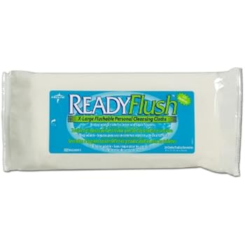 Amazon.com: Medline MSC263811H ReadyFlush Biodegradable Flushable Wipes ...