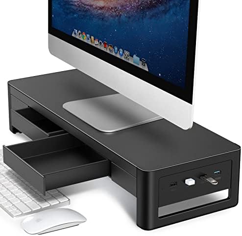 سعر Monitor Stand Riser with Storage Drawer, XVersion Screen Riser with ...