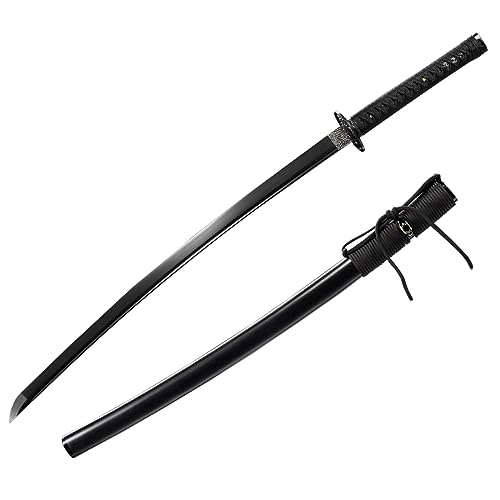 Full Tang Japanese Katana Sword Hand-Forged Ferrous Samurai Swords 1060 ...