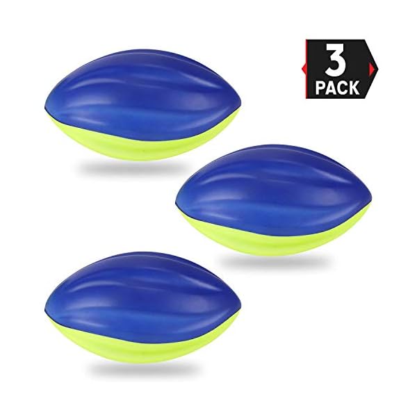8.5" Foam Spiral Football PU Soft Balls, Set of 3, for Kids Sports ...