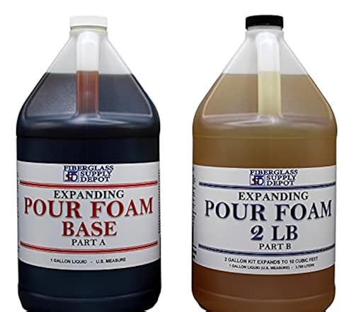 2 Lb Density Expanding Pour Foam, 2 Part Polyurethane Closed Cell ...