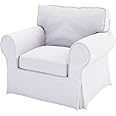 Amazon.com: Heavy Cotton UPPLAND (Not EKTORP) Chair Sofa Cover ...
