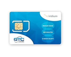 Amazon.com: Iridium Satellite Phone Prepaid SIM Card with 200 Minutes ...